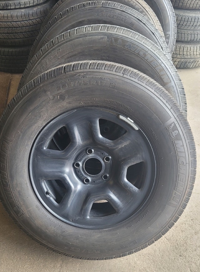 4 Michelin LTx 245/75/17 All season on Jeep Rims 5x127 | Tires & Rims ...