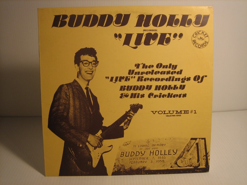 BUDDY HOLLY RECORDED LIVE VOLUME #1 LP VINYL RECORD ALBUM | Arts ...