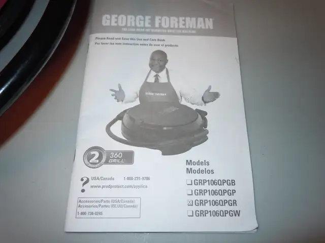 Bar-B-Q d'intérieur George Foreman'' Quasi-Neuf '' | Toasters & Toaster ...