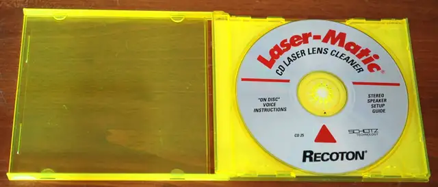 Recoton Laser-Matic CD Laser Lens Cleaner w/ Speaker Setup Guide ...
