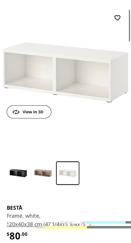 IKEA BESTA cabinet frames, drawers and shelves | Bookcases & Shelving ...