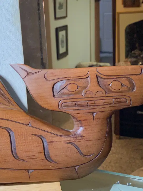 First Nations BC Carving Handmade Art. Signed. 21 "X 5.5". | Arts ...