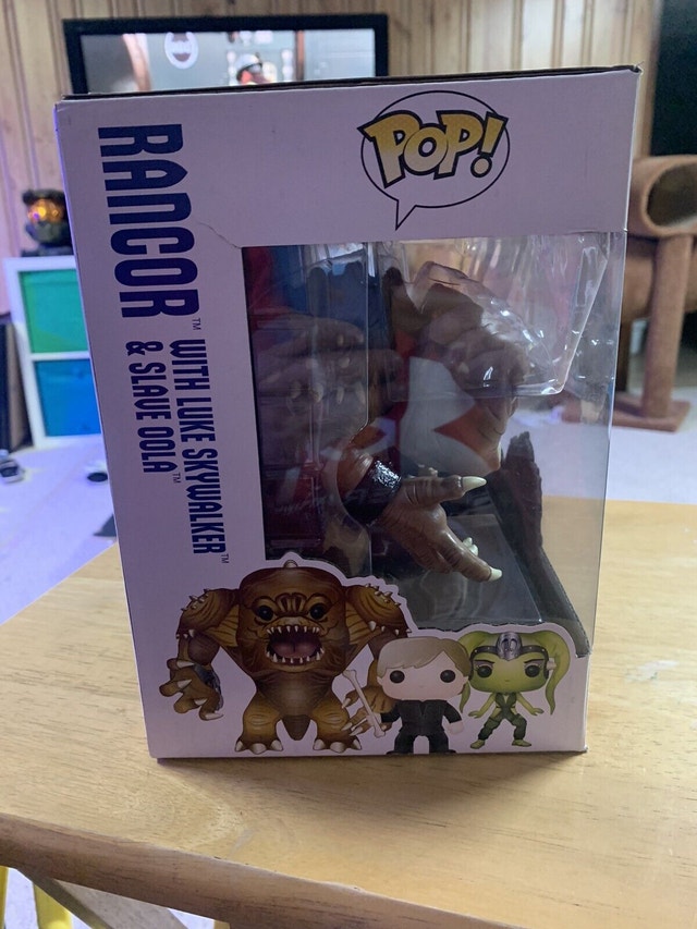 Star Wars Rancor with Luke skywalker & slave oola funko pop | Arts ...