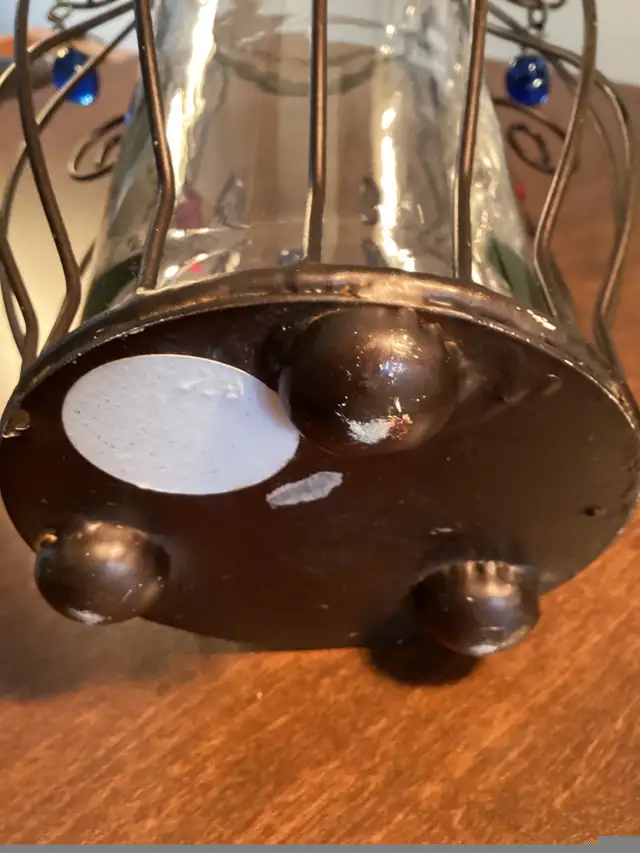 Black Metal Outdoor Candle Holder and Glass Pillar Candle Insert | Home ...