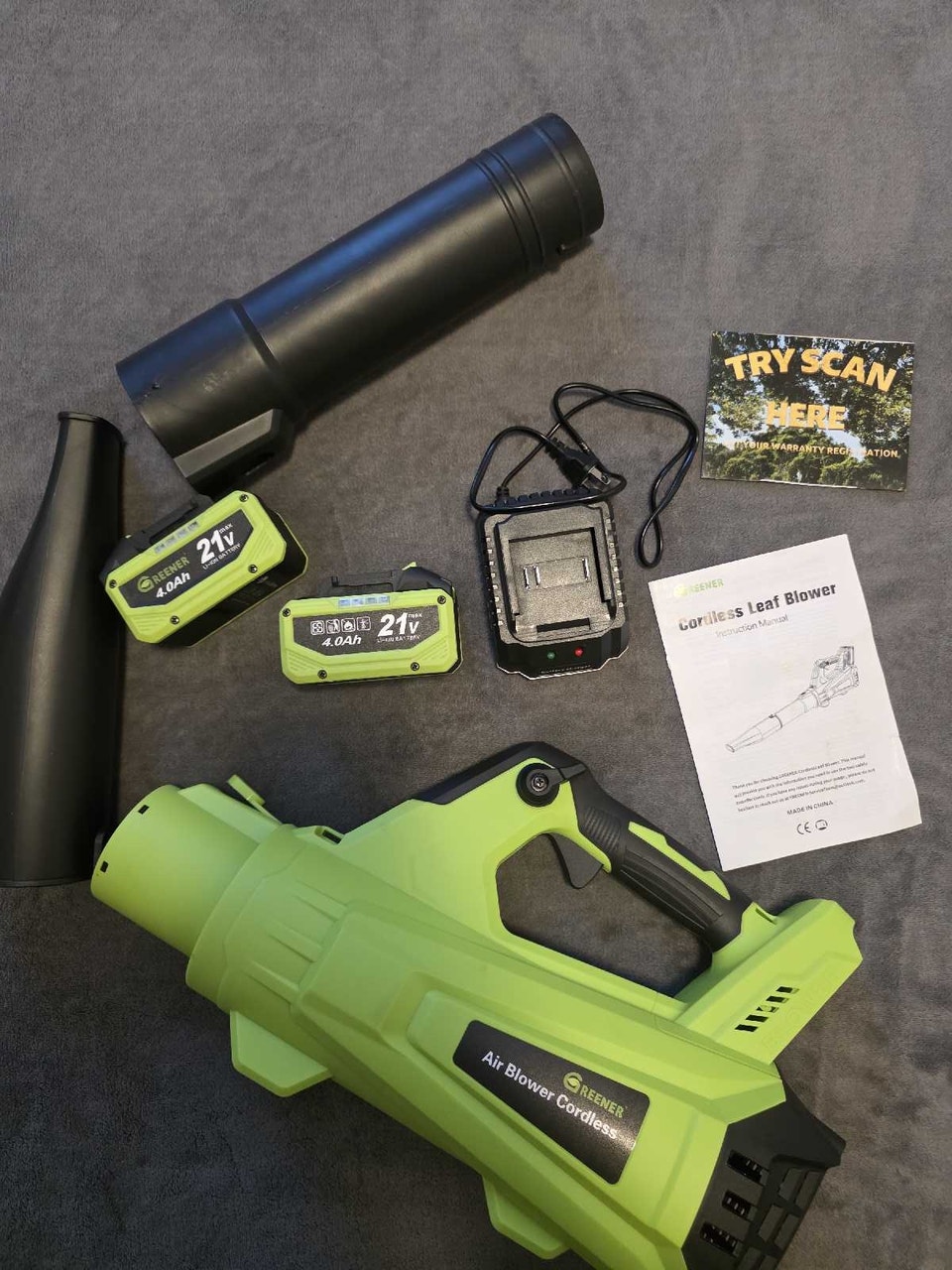 Greener 21V Leaf Blower Cordless | Lawnmowers & Leaf Blowers | City of ...