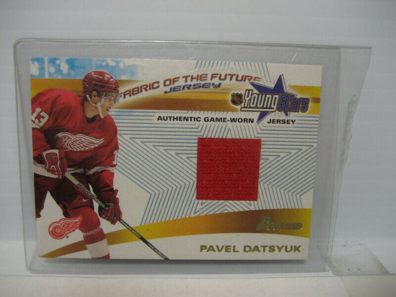 2001-02 Bowman Pavel Datsyuk Fabric of the Future Jerseys Card | Arts ...