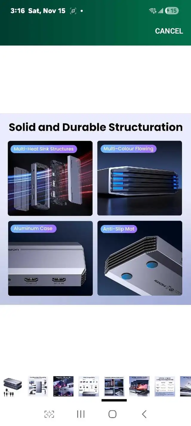 UGREEN 4K 60fps HDMI Video Capture Card, Ultra HD 1080P@240Hz US ...