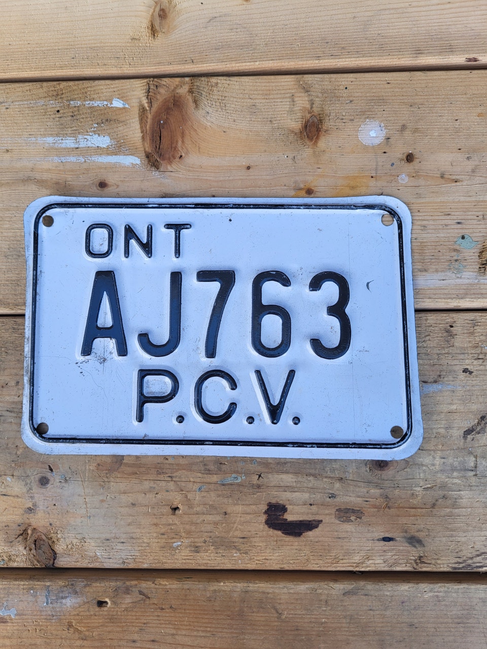 Vintage Ontario Public Commercial Vehicle license plate | Arts ...