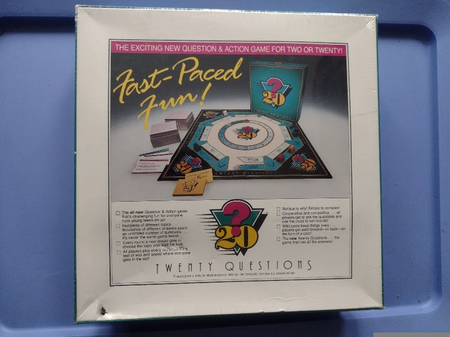 TWENTY QUESTIONS BOARD GAME 1988 UNUSED MINT VINTAGE. | Toys & Games ...