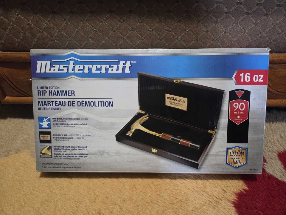Mastercraft Canadian Tire Limited Edition Rip Hammer | Arts ...