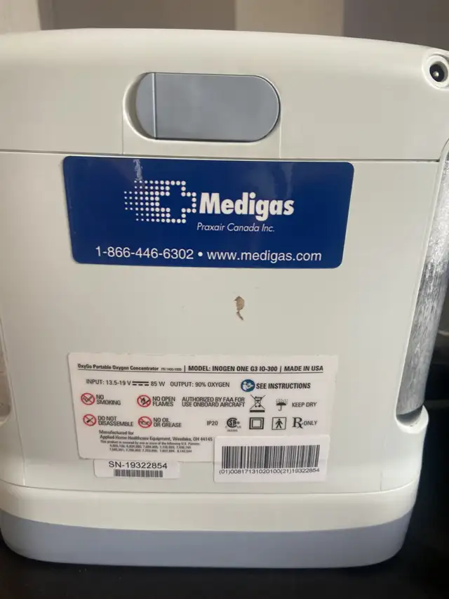 Oxygo portable oxygen concentrator - Inogen One G3 IO-300 | Health ...