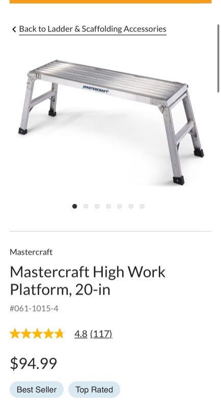 Mastercraft Aluminum Work Platform | Ladders & Scaffolding | London ...