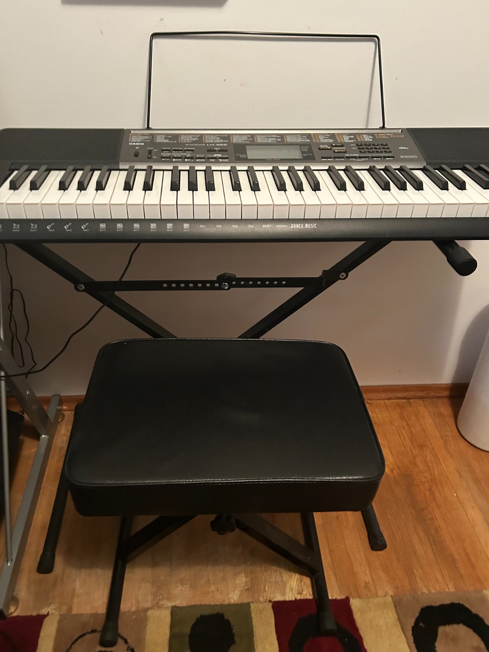 CASIO LK-265 ELECTRIC keyboard with a stand and a bench | Pianos ...