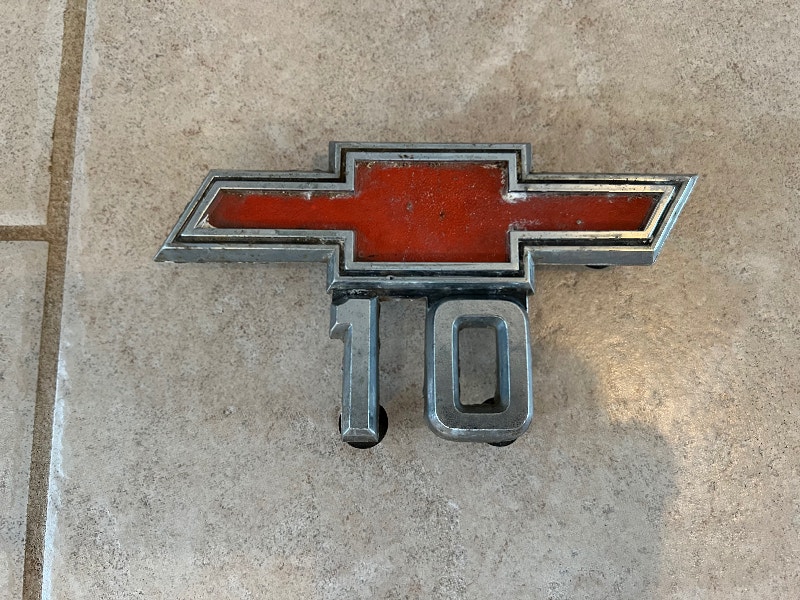 Vintage Original 1967 - 68 Chevy C10 truck fender emblem/ badge ...