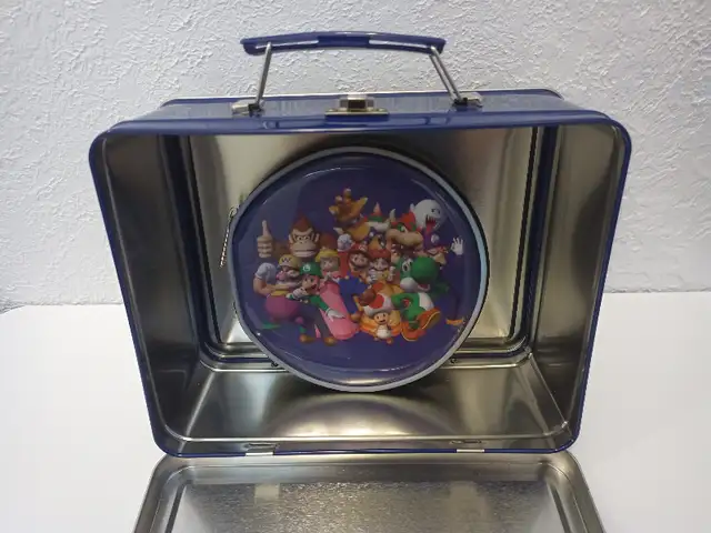 2007 Nintendo Wii Super Mario Tin Metal Lunch Box with Pouch | Arts ...