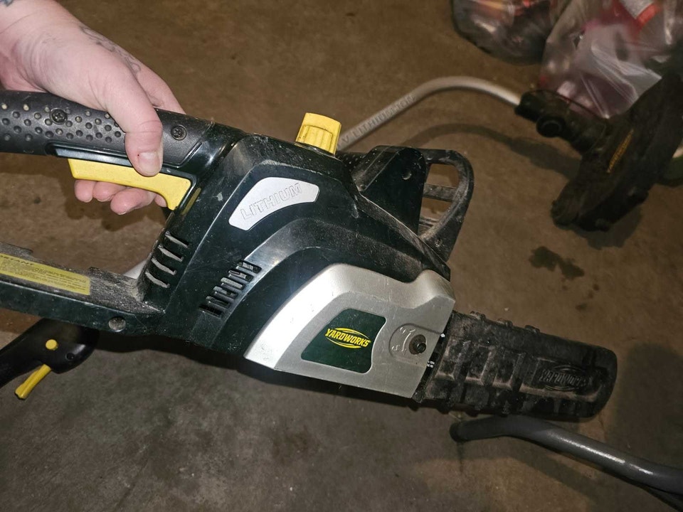 Yardworks weed trimmer and chainsaw | Lawnmowers & Leaf Blowers ...