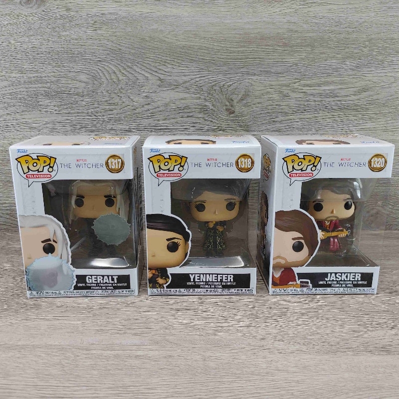 Funko Pops Bundle of 2 - Witcher - Yennefer, Jaskier, Geralt NEW | Arts ...