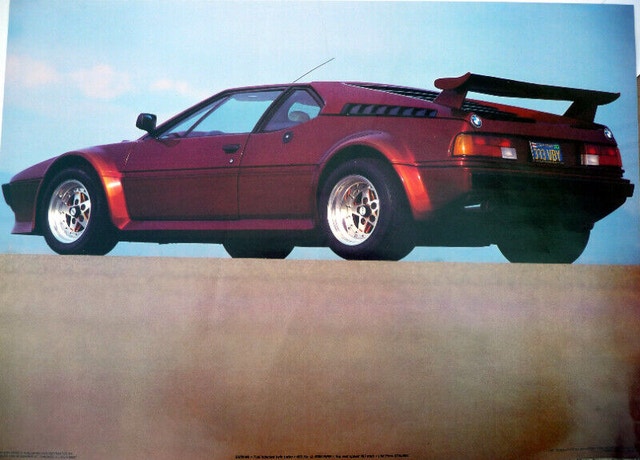 Posters: Vector W2 & BMW M1; from the 1980's; $5 ea | Arts ...