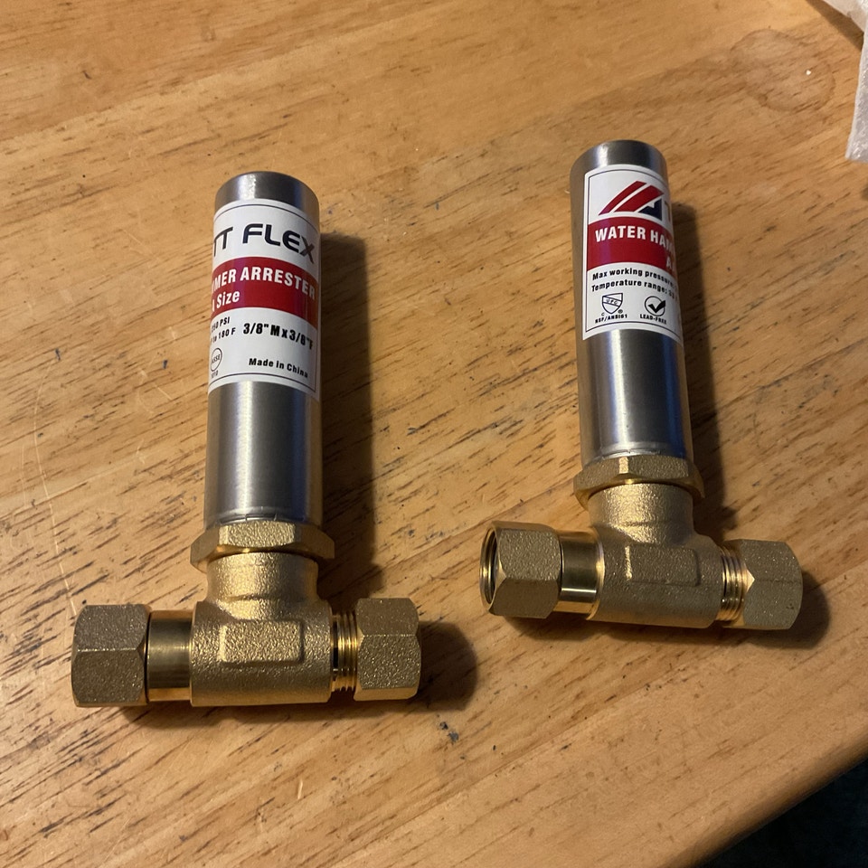 Two new water hammer arresters | Plumbing, Sinks, Toilets & Showers ...