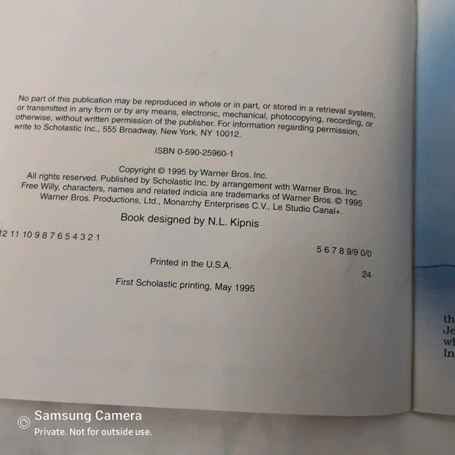 1995 Warner Bros, Free Willy: Cry of the Dolphin, Steven Korte ...