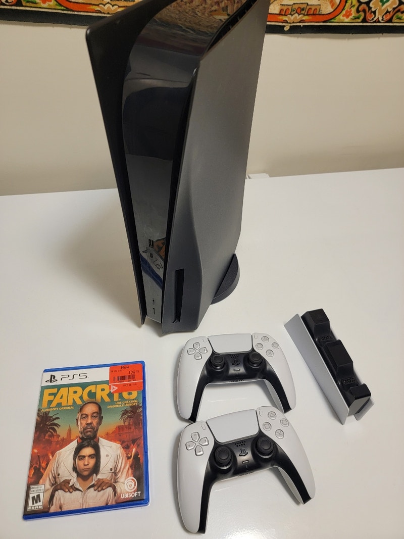 Sony Playstation 5 Disk,2 Controllers,Charger,Far Cry 6,Receipt | Sony ...