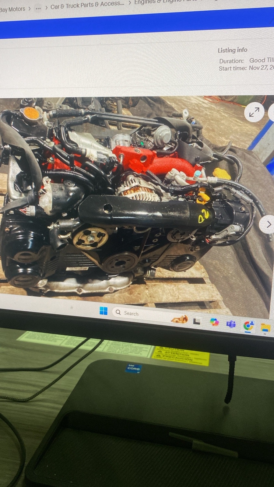 08-20 SUBARU WRX STI 2.5L TURBO ENGINE MOTOR EJ257 | Engine & Engine ...