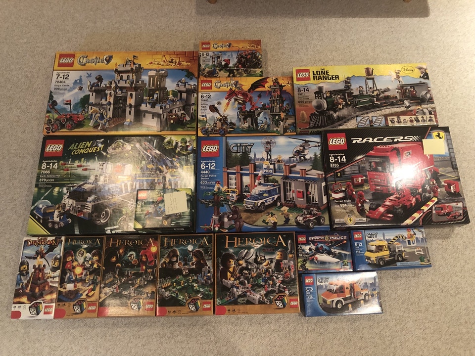 Lego City, Castle, Alien Conquest, Heroica, Lone Ranger, Racers | Toys ...