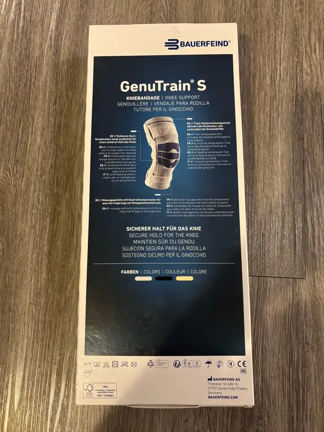 BAUERFEIND GENUTRAIN S RIGHT KNEE BRACE SIZE 2 | Health & Special Needs ...