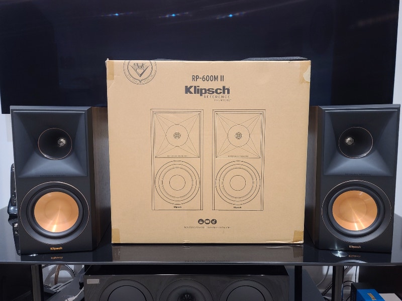 Klipsch rp-600mw ii bookshelf speakers walnut rp600mwii | Speakers ...
