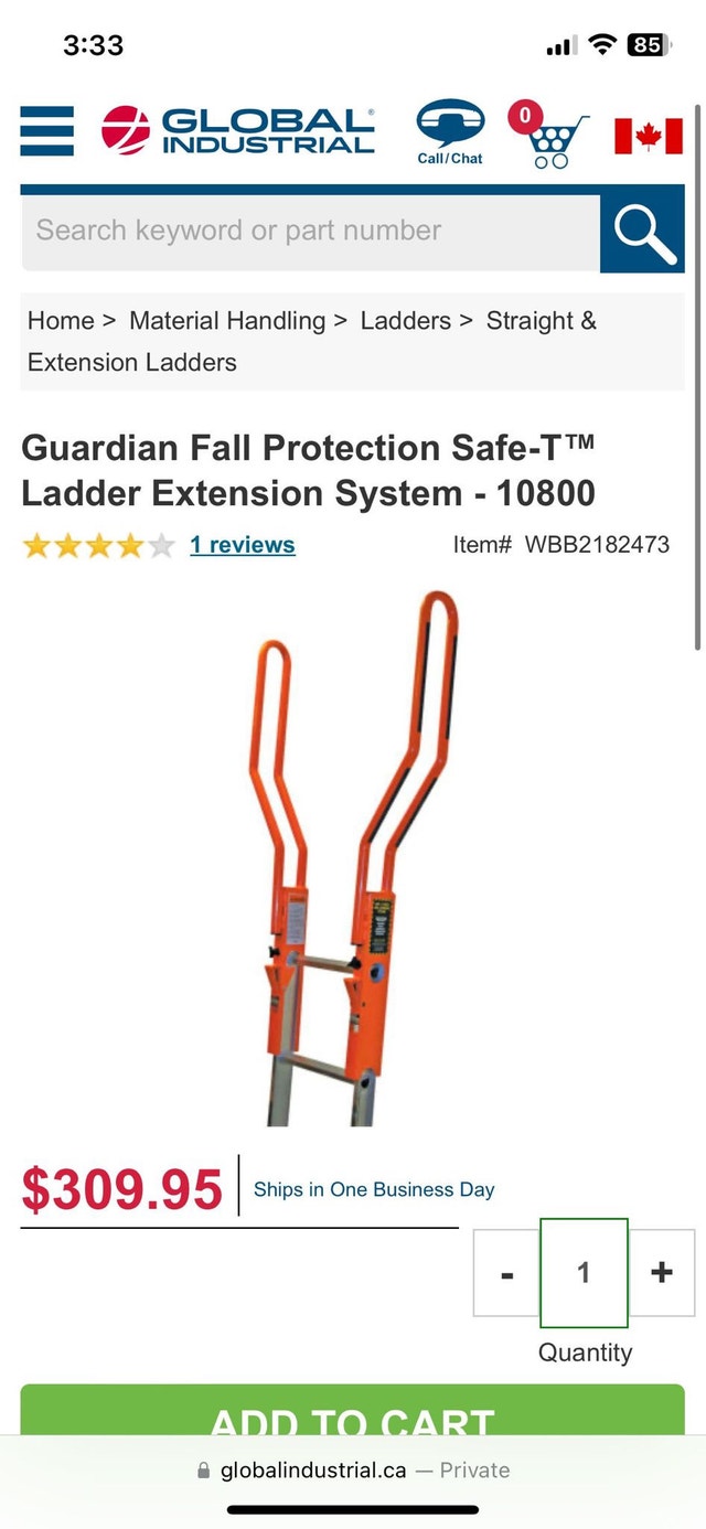 Guardian Fall Protection Safe-TLadder Extension System | Ladders ...
