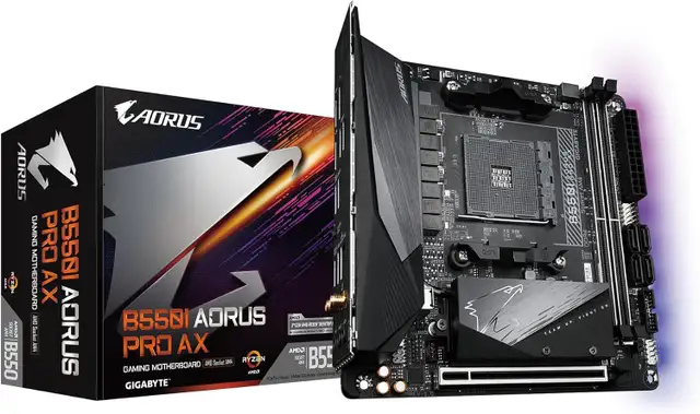 Mini-ITX Case + GIGABYTE B550I AORUS PRO AX + CORSAIR SF750 | System ...