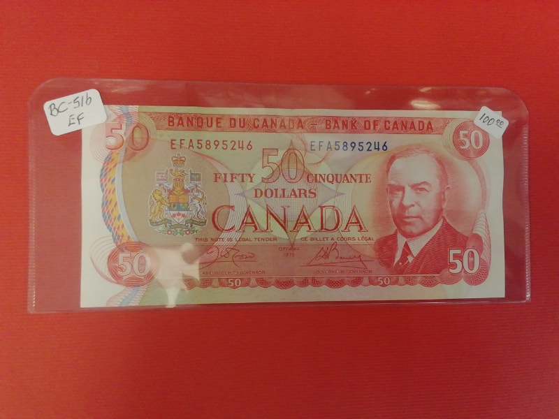 1975 $50 Canada Banknote | Arts & Collectibles | Mississauga / Peel ...
