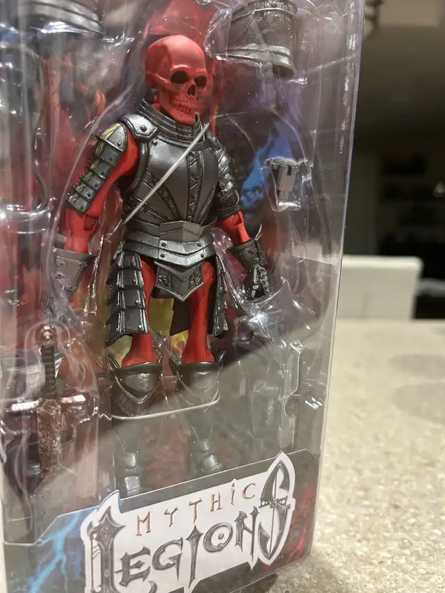 Mythic Legions Clavian Red Skeleton Knight Figure mint | Toys & Games ...