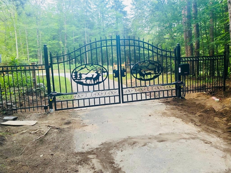 driveway gate, aluminum gate, wrought iron gate, walk gate, side ...