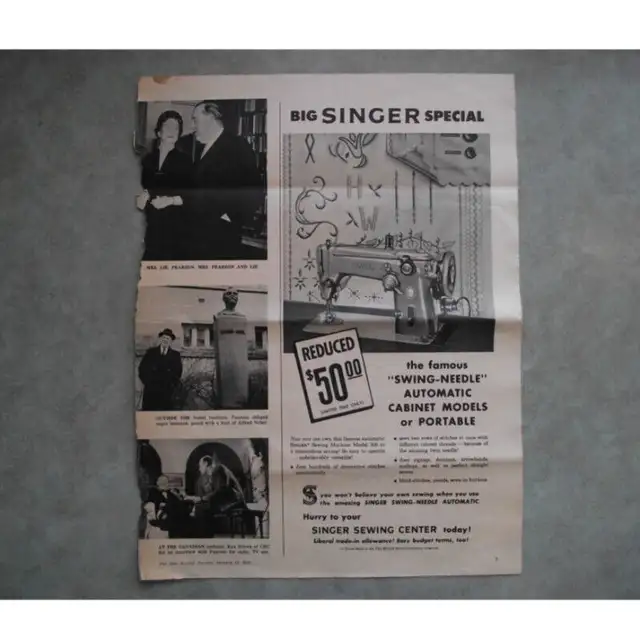 Vintage 1958 Star Weekly CAMILLE HENRY & BILL GADSBY NHL HOCKEY | Arts ...