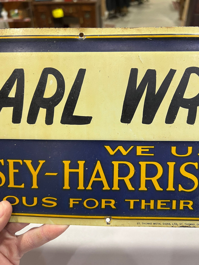 Early tin Massey Harris implement sign | Arts & Collectibles | Edmonton ... Early tin Massey Harris implement sign | Arts & Collectibles | Edmonton ...