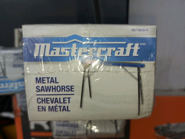 ***BRAND NEW Mastercraft Metal Sawhorse | Tool Storage & Benches ...