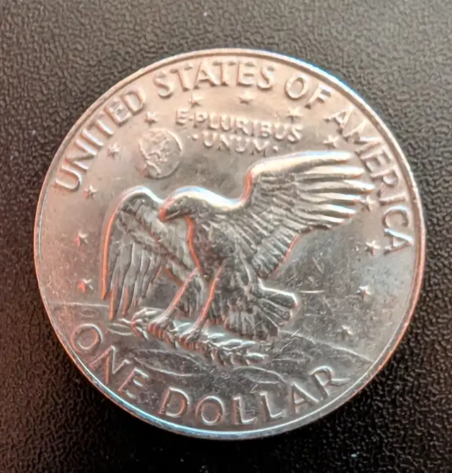 Rare 1978 Eisenhower American Eagle $1 Dollar Coin No Mint Mark | Arts ...