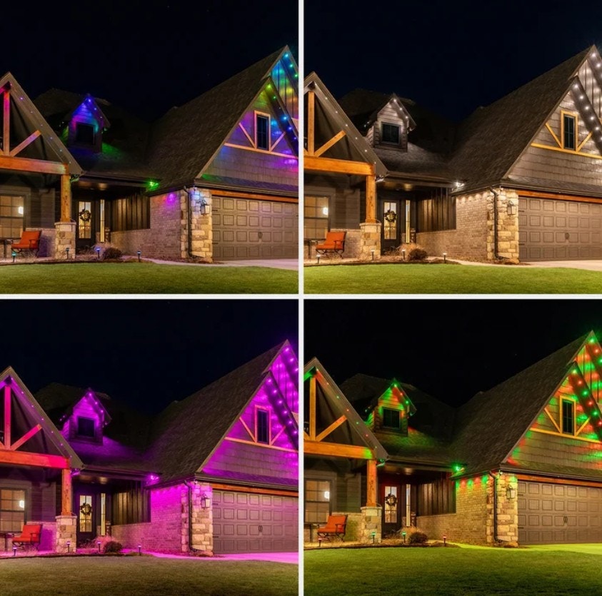 Enbrighten WiFi VIBE Color-Changing Outdoor Lights 72 Ct, 100Ft ...