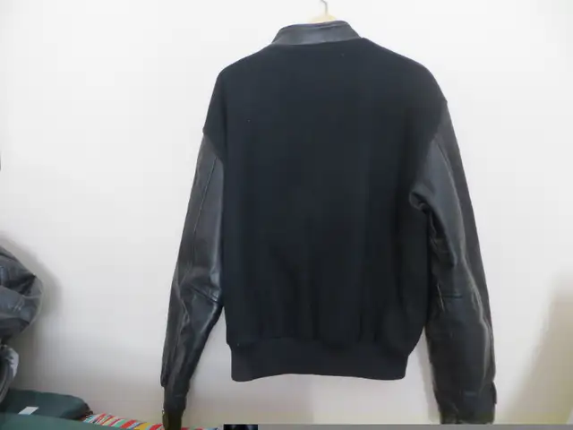 Vintage Mercedes Benz Embroidered Wool Leather Varsity Jacket | Men's ...