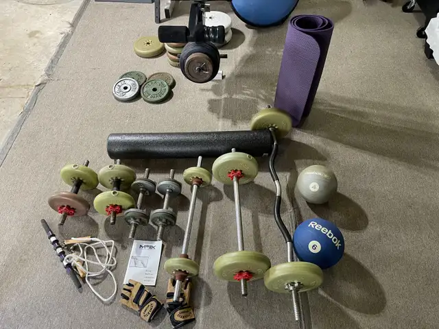 Weight Bench (Heavy Duty), Weights and more | Exercise Equipment | St ...