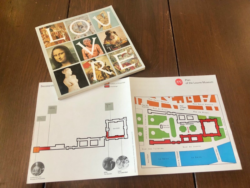 Vintage Museum Guide Louvre Paris Art History 70s Map France | Arts ...