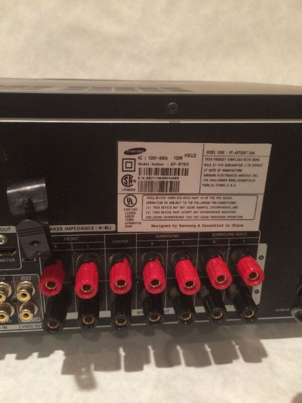 Samsung AV-R720 7.1 Channel AV Surround Home Theater Receiver | General ...