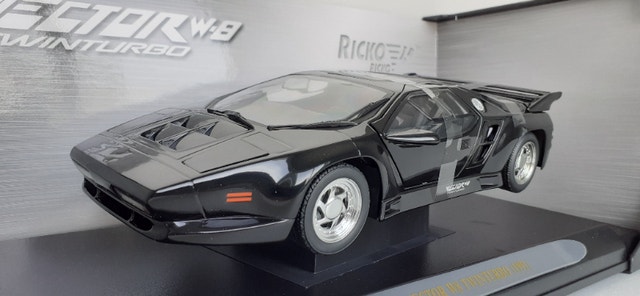 1991 Vector W8 Twinturbo (Black) Ricko Ricko 1/18 Scale Diecast | Arts ...