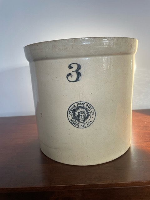 Rare MEDALTA STONEWARE CROCK - 3 Gallon - Pre 1924 | Arts ...