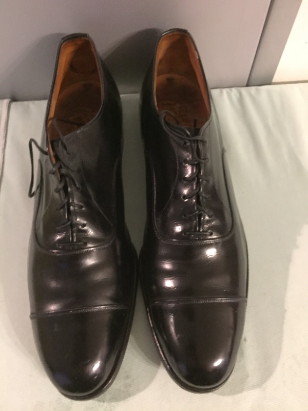 VTG 60s Men's Owens & Elmes Oxford Black Leather Shoes — SZ 9B | Men's Shoes | City of Toronto ...