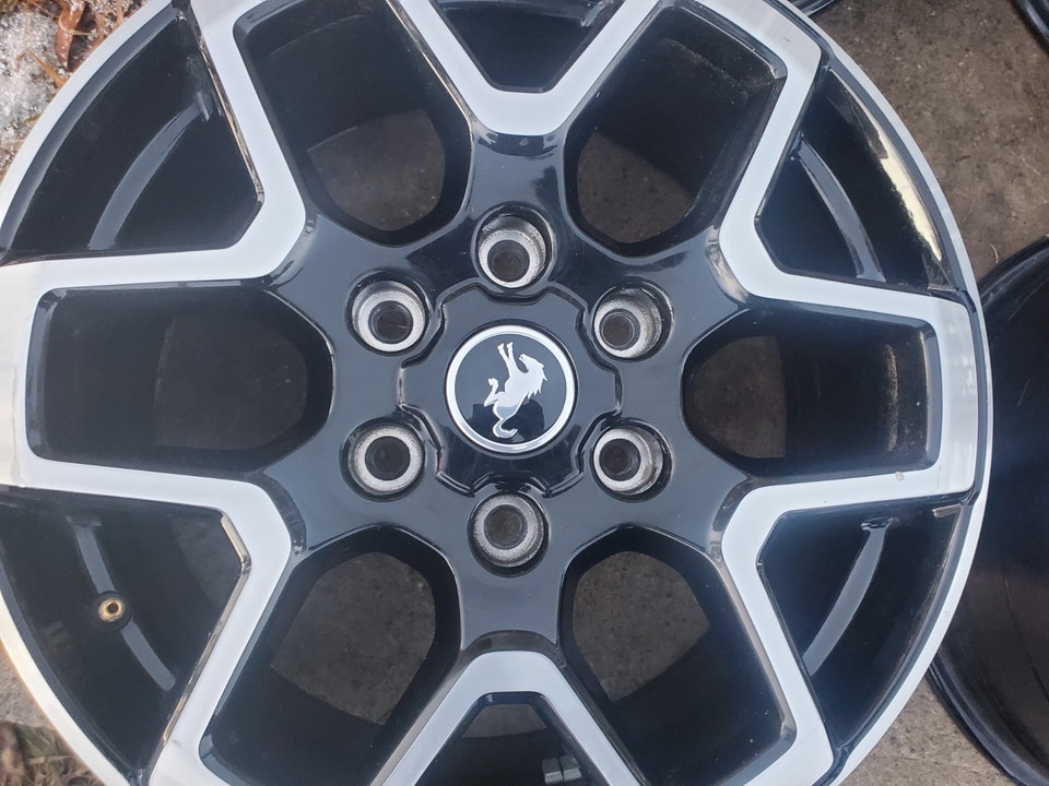18x7.5 Ford Bronco &Ford Ranger MACHINED BLACK OEM Rims + TPMS | Other ...