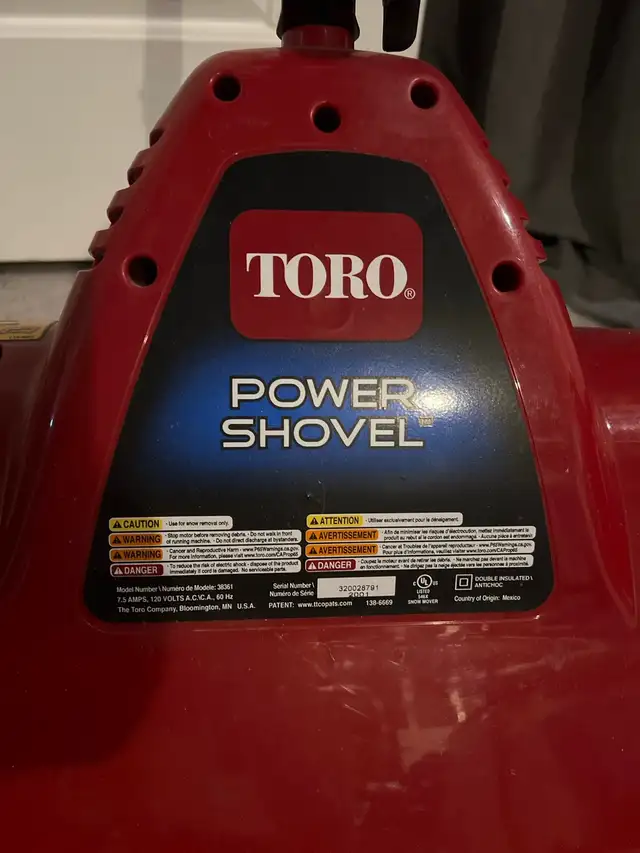 Toro electric snow blower | Snowblowers | London | Free local ...