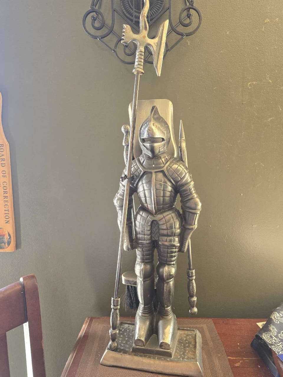 Ensemble d'outils de Foyer Chevalier en Armure médiéval | Fireplace ...