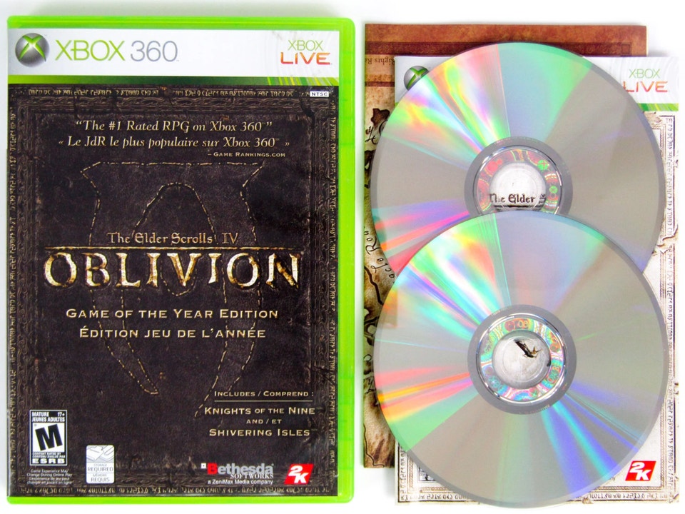 Like New Full +Map Elder Scrolls IV 4 Oblivion GOTY Xbox 360 $18 | XBOX ...